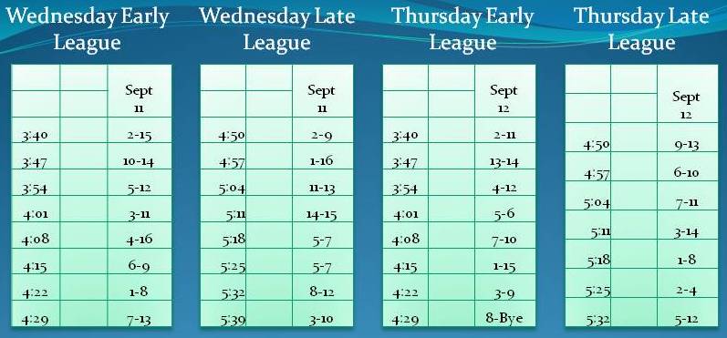 Schedule – Otter Valley Country Club